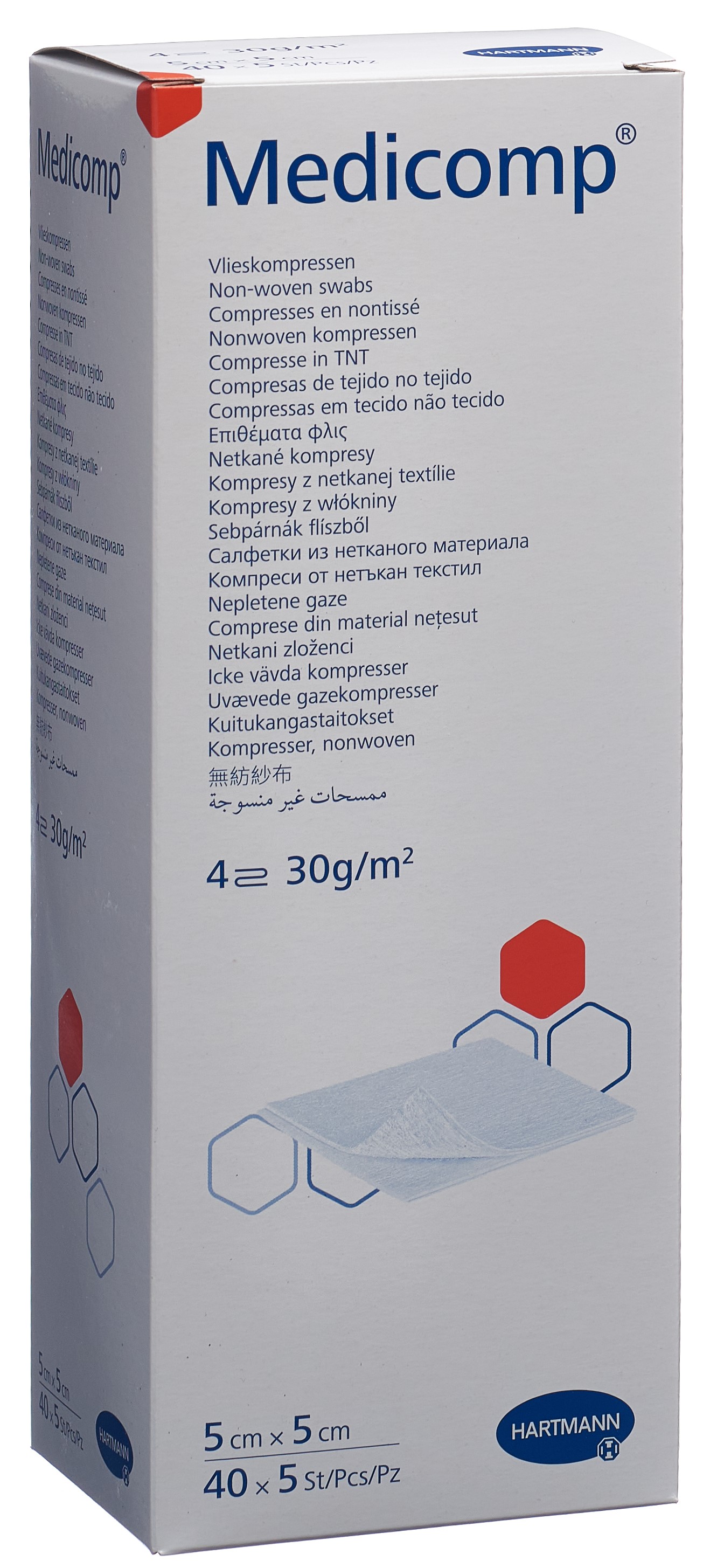Medicomp Bl 4 fach S30 5x5cm steril 40x5 Stück kaufen bei BENU