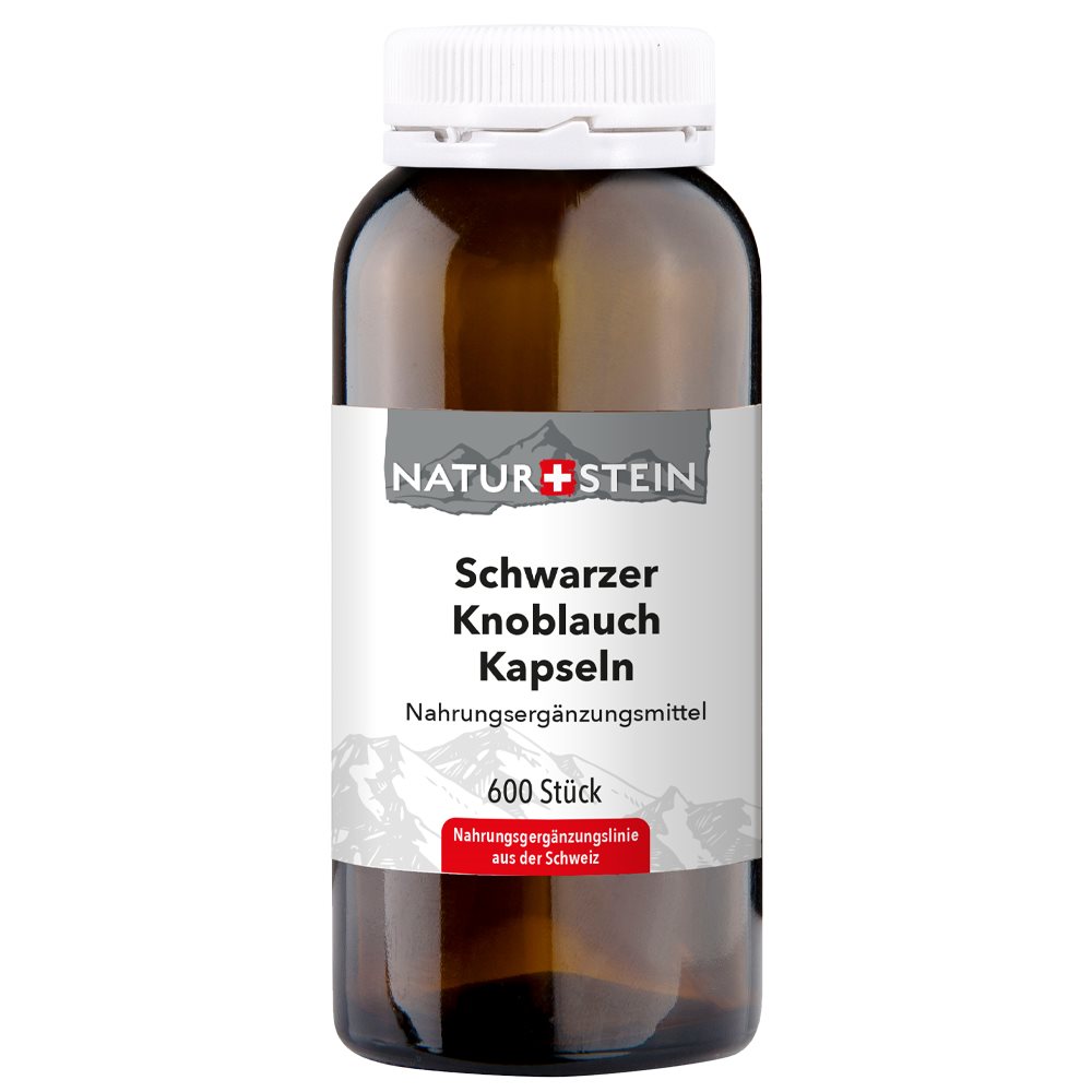 NATURSTEIN Schwarzer Knoblauch Kapsel 600 Stück| McDrogerie